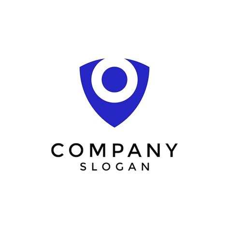 Human Figure Shield Emblem Logo Premium Vector