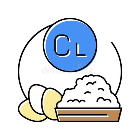 Cl Vitamin Color Icon Vector Illustration Stock Vector Illustration Of Complex Calcium