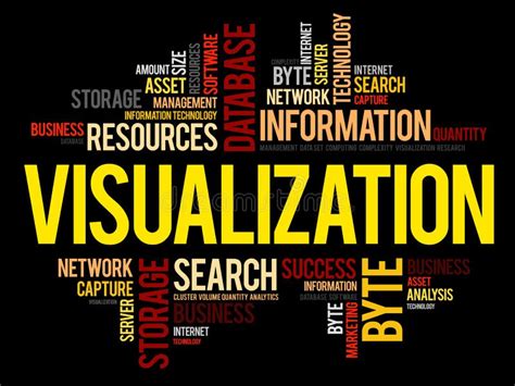 Visualization Word Cloud Concept Stock Illustration Illustration Of
