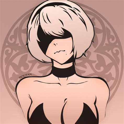 Rule 34 1girls Android Bare Shoulders Big Breasts Choker Large Breasts Light Skin Nier