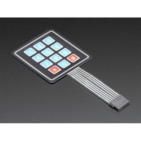 Clavier Souple 12 Touches Matrice 3x4 Letmeknow