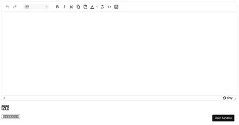 vue 使用tinymce 的演示 forked Codesandbox