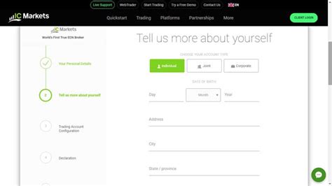 IC Markets Account Overview Types Opening Closure