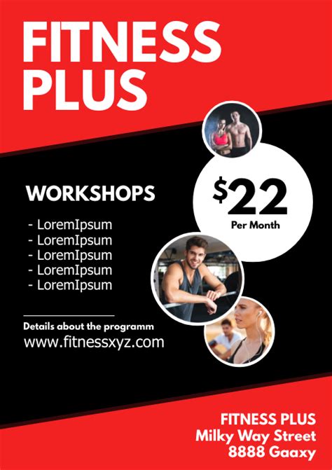 Fitness Sport Training Gym Advert Workout Ad Template Postermywall