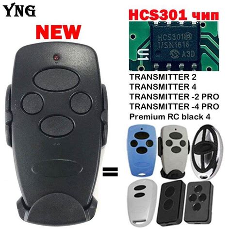 2022 Latest Newest Remote Control Garage Doorhan For Barrier Control Hcs301 Original Chip 433mhz