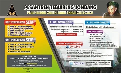 Pendaftaran Pondok Pesantren Tebuireng 2020