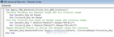Excel VBA Advanced Filter With Multiple Criteria In A Range 5 Methods
