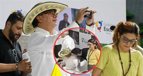 En Video Quedó Cuando Gustavo Petro Ignoró Varias Veces A Agmeth Escaf