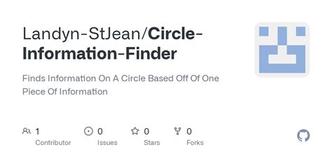 Github Shadowsauce Circle Information Finder Finds Information On