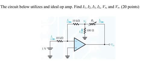 Solved The Circuit Below Utilizes And Ideal Op Find I1 Chegg