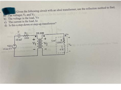 Given The Following Circuit With An Ideal Chegg