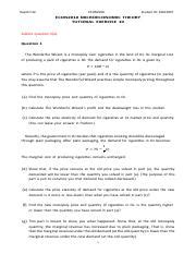 Huaizhi Hai Tutorial Exercise Pdf Huaizhi Hai ECON Babe ID ECON