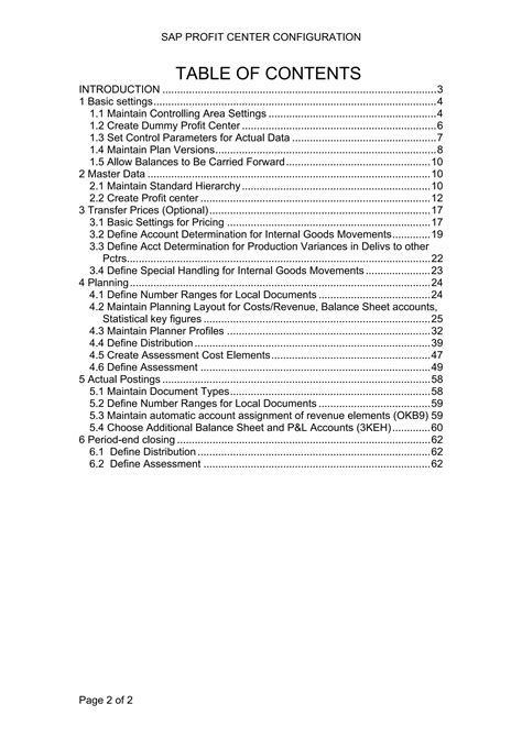Pca Configuration Pdf Business Accounting And Finance Business