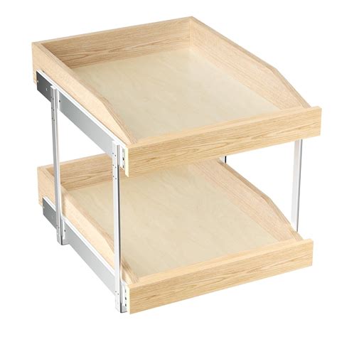 Lovmor 2 Tier Soft Close Pull Slide Out Cabinet Organizer 16½w X 21 D