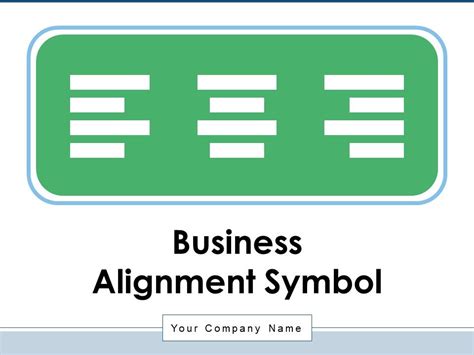 business alignment symbol centre align ppt powerpoint presentation