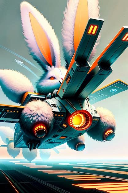 Premium Ai Image Rabbit Technology Army Air Vehicle Rabbit Soldier