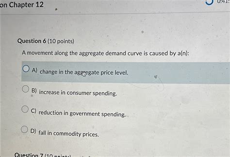 Solved On Chapter 12Question 6 10 Points A Movement Along Chegg