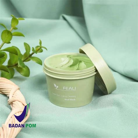 Jual FEALI Green Tea Clay Mask Masker Wajah Green Tea Pore Clean Clay Mask Masker Clay Mask