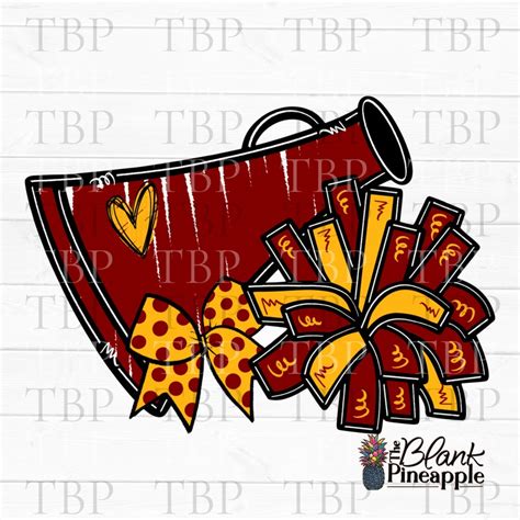 Maroon Cheer Bows Etsy