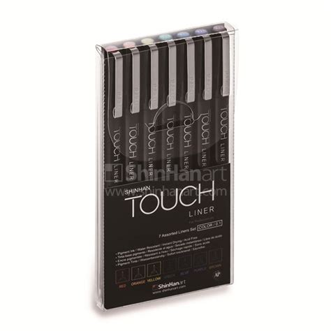 TOUCH LINER SET of 7 colors [0.1mm] / เซ็ตปากกาตัดเส้นขนาด 0.1 ...