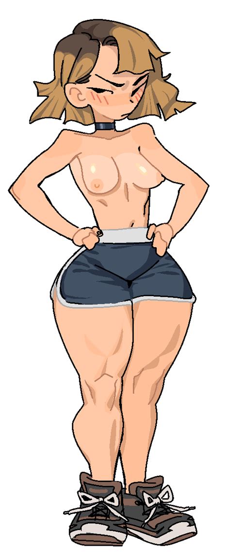 Rule 34 1girls 2023 Annoyed Bangs Belly Button Black Choker Black Eyes Blonde Hair Blush