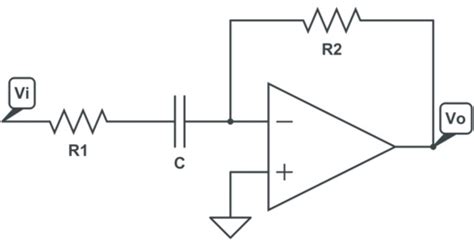 Differentiator Amplifier The Op Differentiator Riset