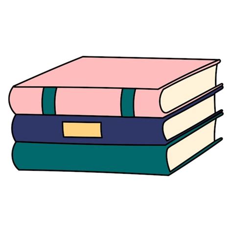 Mão Desenhada Pilha Ou Pilha De Livros Vetor Premium