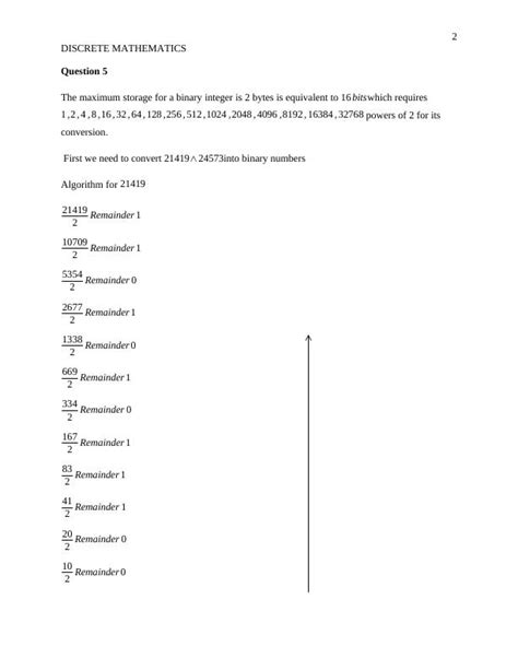 Discrete Mathematics Assignment Solutions And Answers