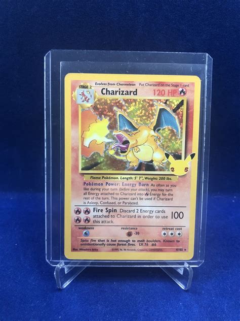 Pokemon Celebrations Charizard Classic Base Set Holo Th Anniversary Values MAVIN