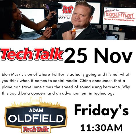 November 25 Podcast Techtalk Adam Oldfield