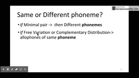 Set 32 Free Variation And Complementary Distribution Youtube