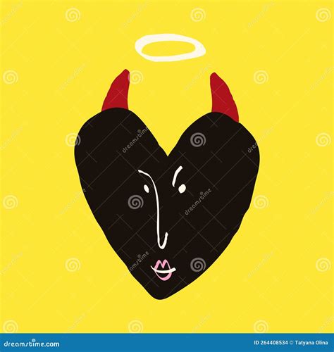 Funky Ugly Demonic Heart Freaky Quirky Heart Valentines Day Card In
