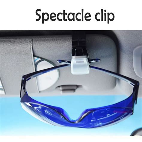 Car Sun Visor Glasses Sunglasses Ticket Receipt Card Clip Storage