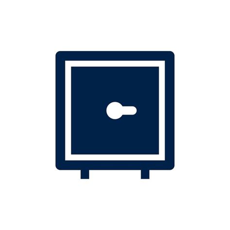 Icon De Coffre Fort Vecteur Plat Simple Illustration Isolée Modèle De