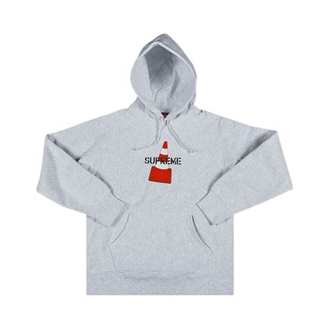 Supreme Cone Hooded Sweatshirt Ash Grey Goat