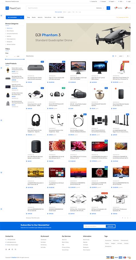 Fleetcart Laravel Ecommerce System Website On Behance