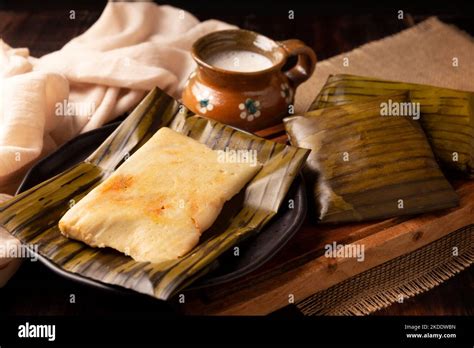Tamales Doaxacan Plat Préhispanique Typique Du Mexique Et De Certains