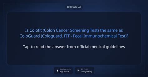 Is Colofit Colon Cancer Screening Test The Same As Cologuard Is Colofit Colon Cancer Screening Test The Same As Cologuard