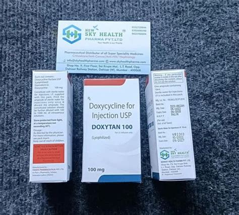 Doxycycline 100 Mg Inj Doxytan At 95 Vial Pharmaceutical Tablets In Mumbai ID 25702623555