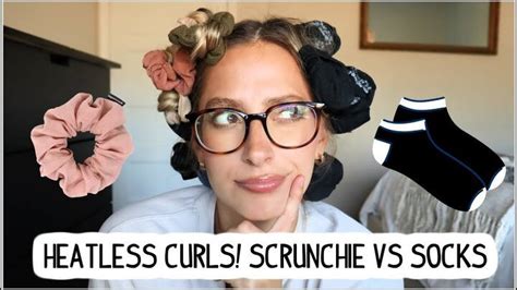 This Is A Guide To Doing Heatless Curls With Socks Vs Scrunchies Learn