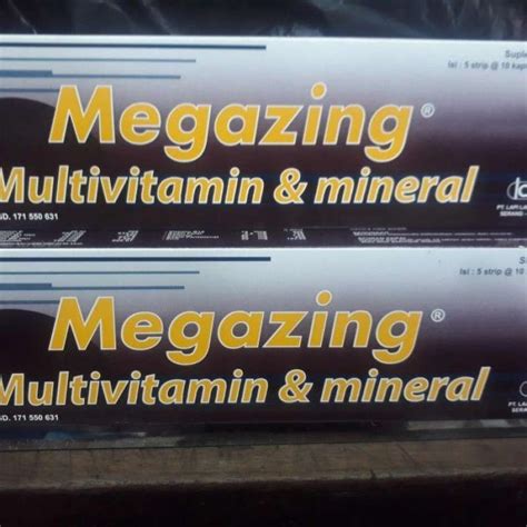 Jual Ori Pabrik Strip 10 Tab Box 50 Tab Megazing Multivitamin Dan