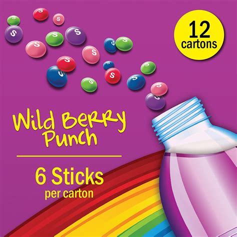 Skittles Singles To Go Wild Berry Punch Powdered Drink Mix Zero Sugar