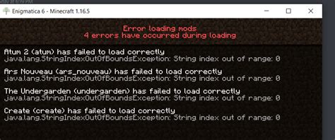 1165forge Bug Crashes When Replacing Jei With Rei In Enigmatica 6
