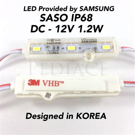 Jual Samsung Lampu Led Module Saso Ip68 Dc 12v 1 2w Smd 5730 3m Vhb