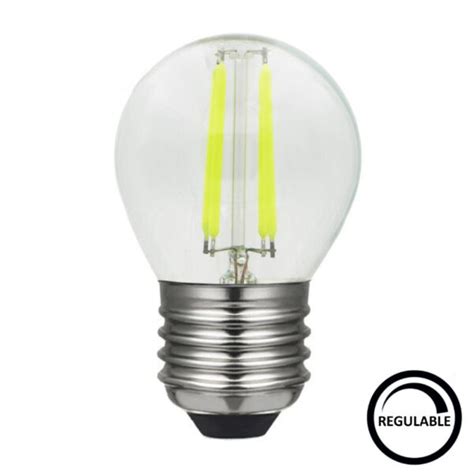 Bombilla led esférica filamento verde E27 4W regulable Gala S L