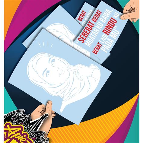 Sticker Seberat Berat Muatanku Berat Lagi Rinduku Padamu Stiker Kereta