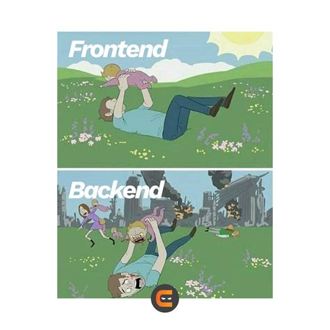 Codingninjas Codinghumor Webdevstruggles Frontendvsbackend
