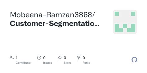 Github Mobeena Ramzan3868customer Segmentation Using K Means Clustering Algorithm