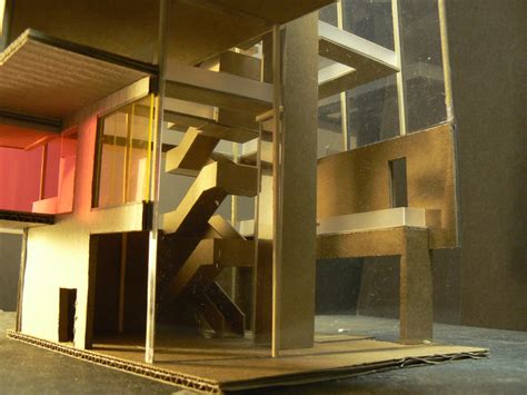 Models Of Wood Cardboard Foam And Plexiglass Domingo Architecture