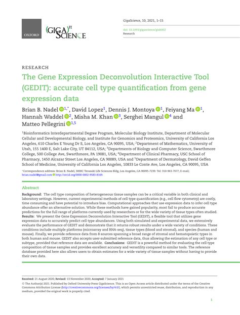 Pdf The Gene Expression Deconvolution Interactive Tool Gedit Accurate Cell Type